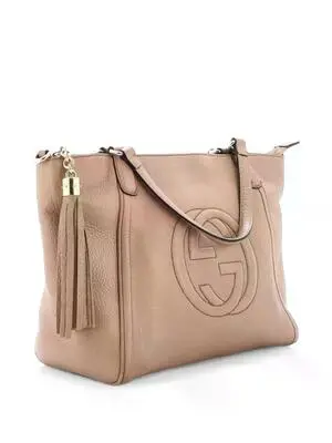 Gucci Soho Convertible Top Handle Bag Leather Small Satchel