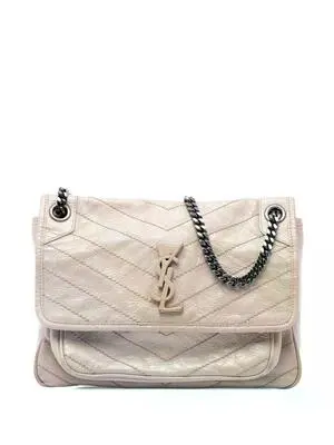 Saint Laurent 2018 Medium Crinkled Calfskin Niki Shoulder Bag