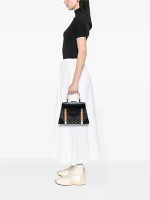 Goyard 2017 Goyardine Saigon Structured Pm Satchel