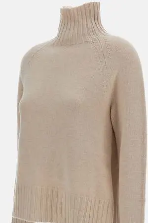 Max Mara Maglia Boxy Dolcevita In Lana E Cashmere