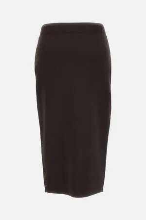 Elisabetta Franchi Gonna Midi In Maglia Con Zip