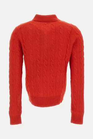 Polo Ralph Lauren Cable-knit Wool & Cashmere Sweater - Rosso