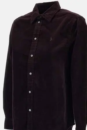 Polo Ralph Lauren Camicia In Velluto Di Cotone - Red