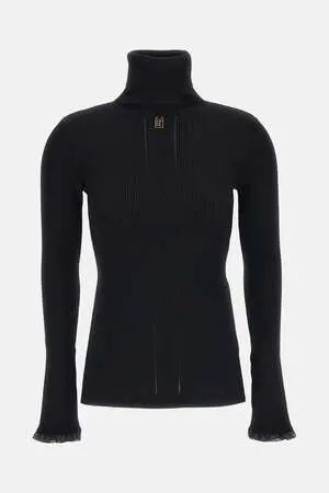 Elisabetta Franchi Dolcevita A Costine - Nero
