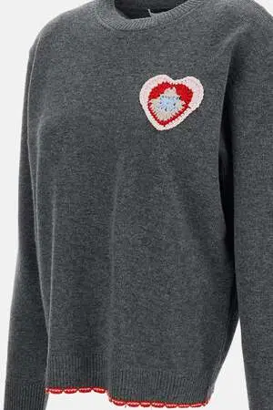 Stella McCartney Maglia In Lana Crochet Heart