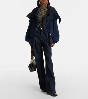 Dries Van Noten High-rise Wide-leg Jeans In Indigo