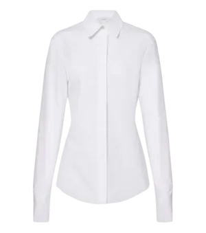 Sportmax Cotton Poplin Shirt With Classic Collar