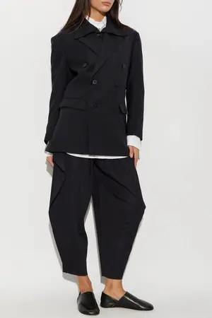 Issey Miyake Wide-leg Pleated Trousers