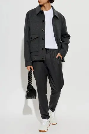 Valentino Garavani Leather And Suede Lace-up Sneakers