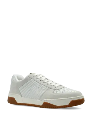 Valentino Garavani Leather And Suede Lace-up Sneakers