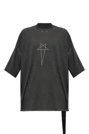 Rick Owens T-shirt With Print - Black