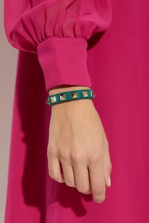 Valentino Garavani Suede Bracelet With Studs