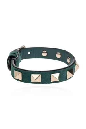 Valentino Garavani Suede Bracelet With Studs