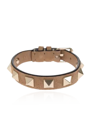 Valentino Garavani Suede Bracelet With Studs