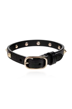 Valentino Garavani Leather Bracelet With Studs