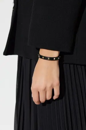 Valentino Garavani Leather Bracelet With Studs