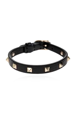 Valentino Garavani Leather Bracelet With Studs
