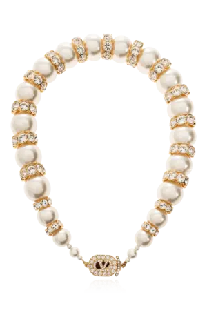 Valentino Garavani Necklace With Swarovski Crystals - Gold