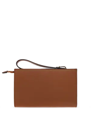 Valentino Garavani Leather Clutch With Embossed Logo