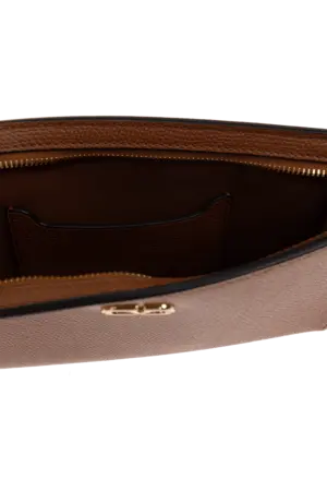 Valentino Garavani Leather Clutch With Embossed Logo