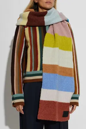 Paul Smith Wool Striped Scarf