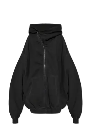 Rick Owens Sweatshirt With Asymmetric Zipper
