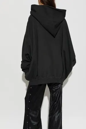 Rick Owens Sweatshirt With Asymmetric Zipper