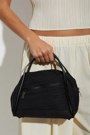 Issey Miyake Textured Pleated Handheld Bag