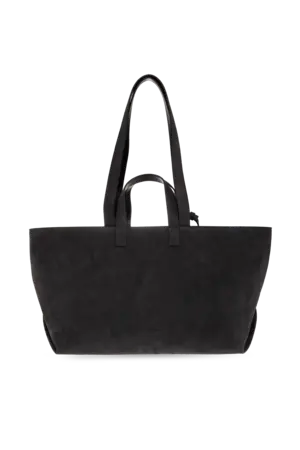 A.p.c. Suede Drummer Bag With Gold-tone Zip - Grey