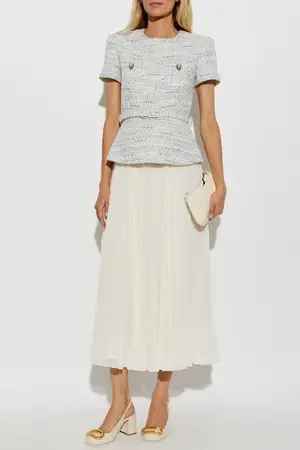 SELF-PORTRAIT Chiffon Bouclé Dress