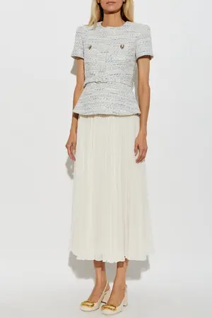 SELF-PORTRAIT Chiffon Bouclé Dress