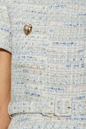 SELF-PORTRAIT Chiffon Bouclé Dress