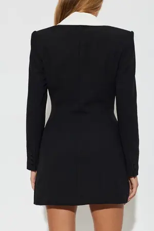 SELF-PORTRAIT Wool Dress With Decorative Buttons