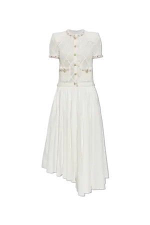 SELF-PORTRAIT Dress Made Of Cotton Knit Fabric
