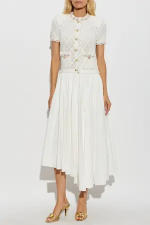 SELF-PORTRAIT Dress Made Of Cotton Knit Fabric