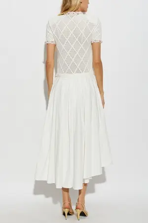 SELF-PORTRAIT Dress Made Of Cotton Knit Fabric