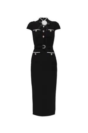SELF-PORTRAIT Wool Dress With Embellishment