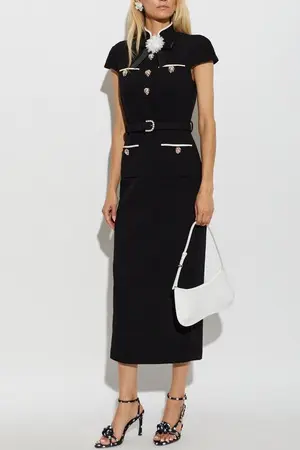 SELF-PORTRAIT Wool Dress With Embellishment