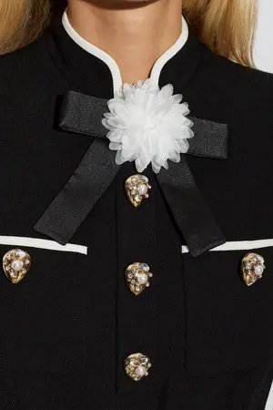 SELF-PORTRAIT Wool Dress With Embellishment