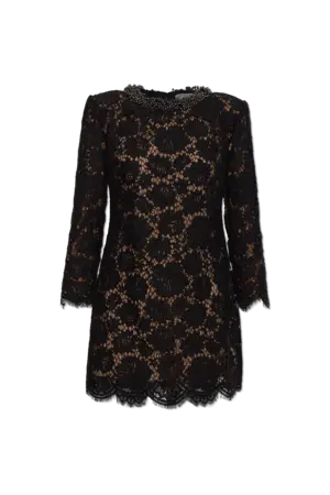 SELF-PORTRAIT Lace Dress With Long Sleeves