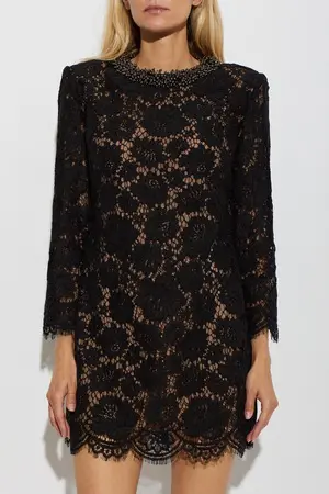 SELF-PORTRAIT Lace Dress With Long Sleeves