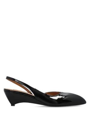 JIL SANDER Leather Wedge Shoes