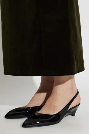JIL SANDER Leather Wedge Shoes