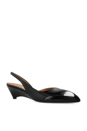 JIL SANDER Leather Wedge Shoes