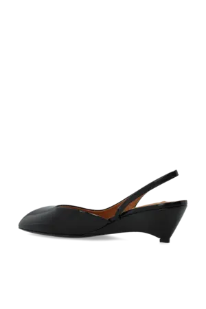 JIL SANDER Leather Wedge Shoes