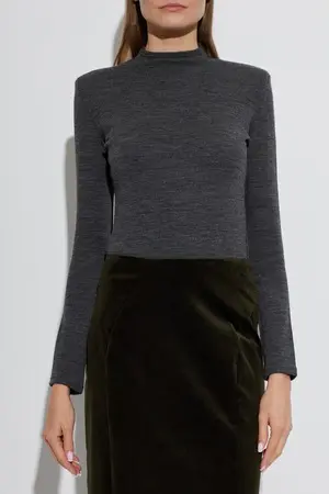 JIL SANDER Wool Bodysuit With Long Sleeves