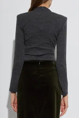 JIL SANDER Wool Bodysuit With Long Sleeves