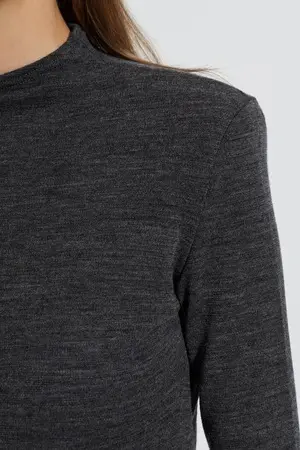 JIL SANDER Wool Bodysuit With Long Sleeves