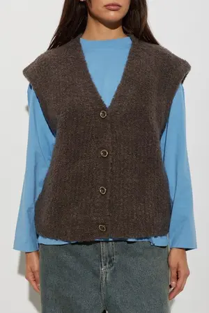 American Vintage Buttoned Vest - Brown