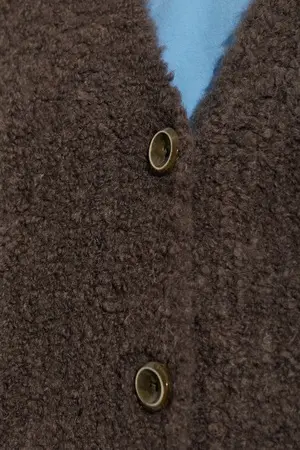 American Vintage Buttoned Vest - Brown